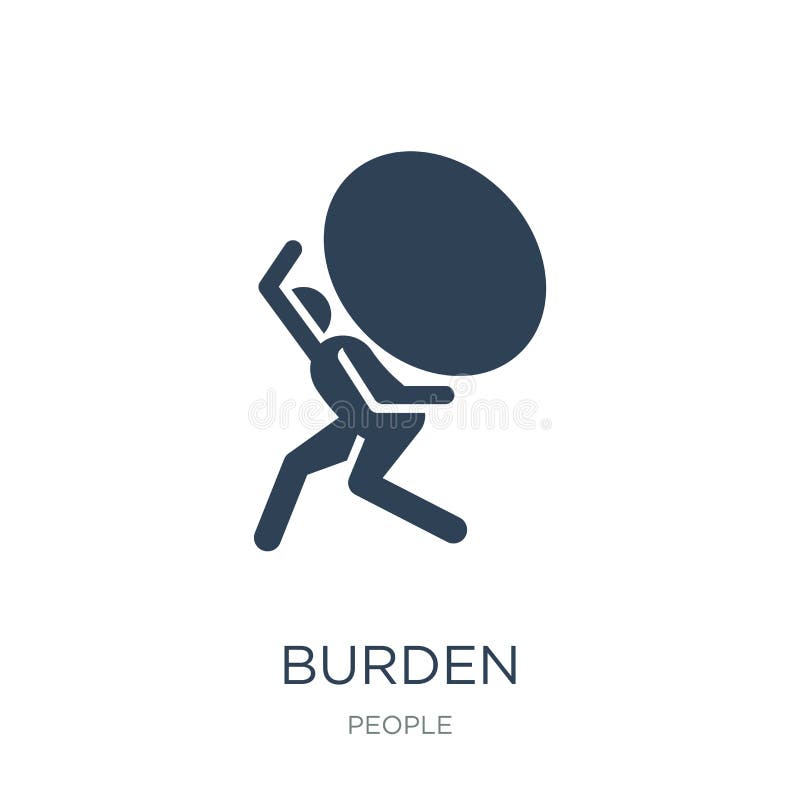 Heavy burden. stock illustration. Illustration of arrearage - 9865728