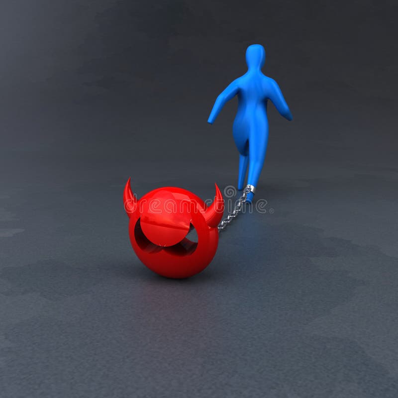 Burden Symbol - 3D Illustration Stock Illustration - Illustration of ...