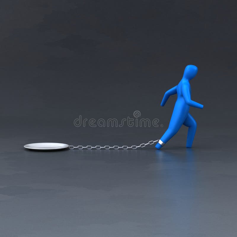 Burden Symbol - 3D Illustration Stock Illustration - Illustration of ...