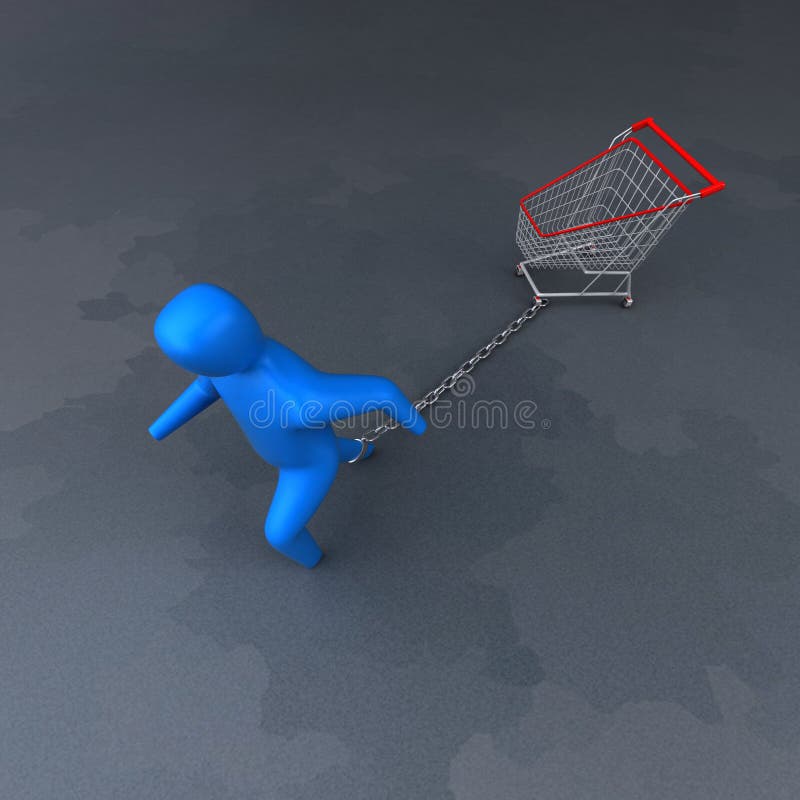 Burden Symbol - 3D Illustration Stock Illustration - Illustration of ...