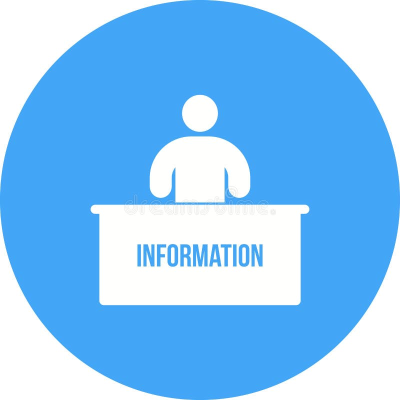 Bureau de renseignements illustration de vecteur. Illustration du ...