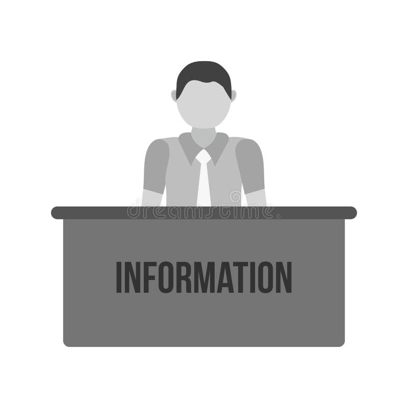 Bureau de renseignements illustration de vecteur. Illustration du ...