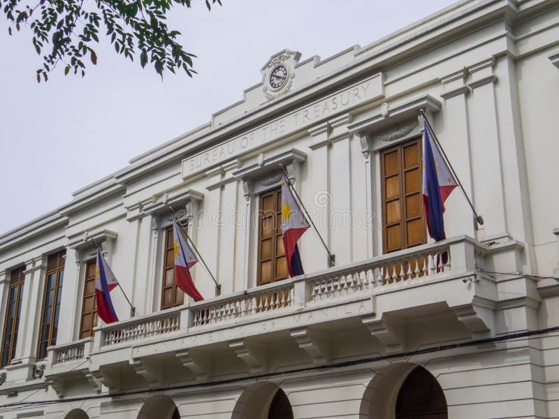 Bureau of the Treasury, Manila Stock Photo - Image of historic, history ...