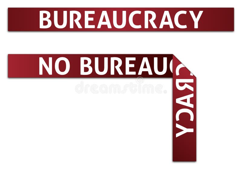 Bureaucracy Red Tape stock illustration. Illustration of administration ...