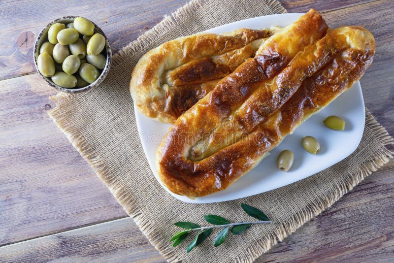Burek with Meat - a Popular National Dish in the Balkans Stock Photo ...