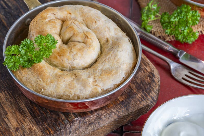 Burek - Traditional Bosnian Pastry Stock Image - Image of burek, arabic ...