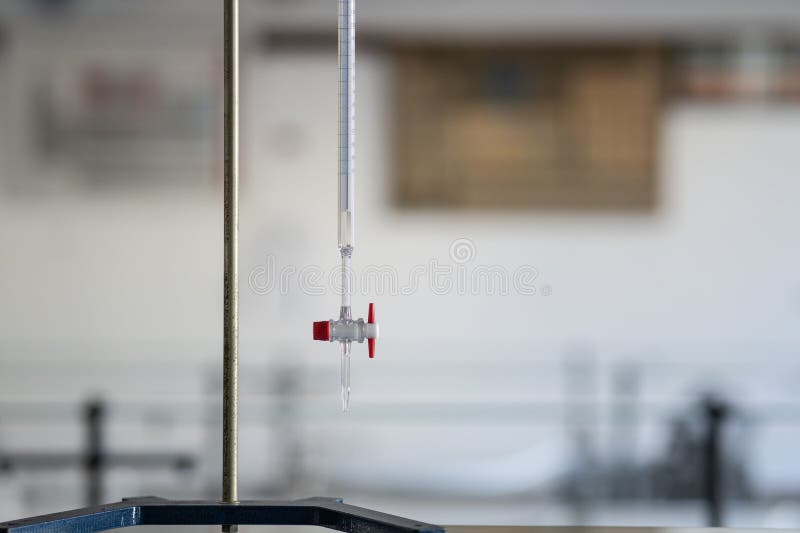 Burette for Precision Measurements in the Chemistry Laboratory. Stock ...