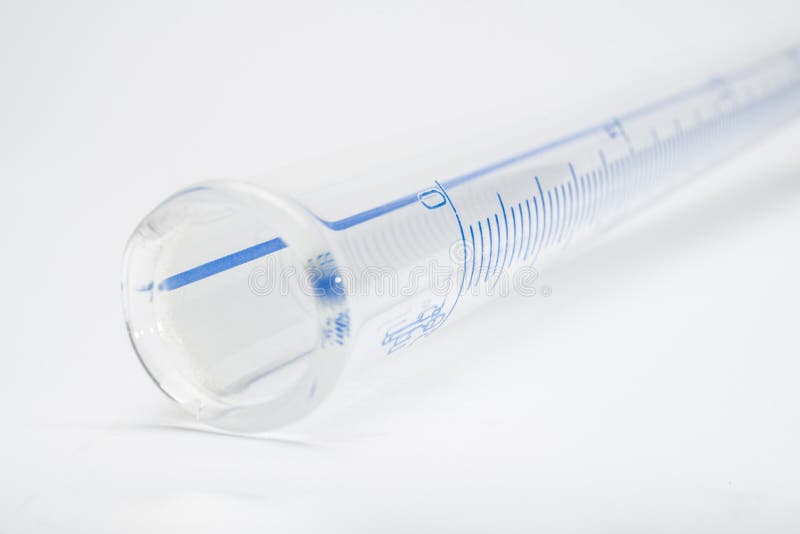 Burette on white stock image. Image of reaction, chemical - 89898471