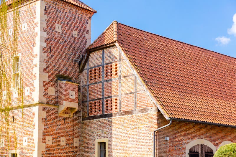Burg Hulshoff, Munster, Castle and Park Stock Image - Image of history ...