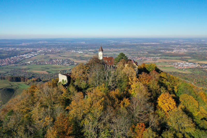 Teck Castle on the Swabian Alb Stock Image - Image of nature, ancient ...
