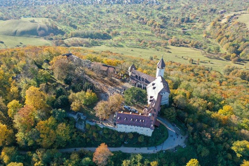 Teck Castle on the Swabian Alb Stock Photo - Image of swabian, romance ...