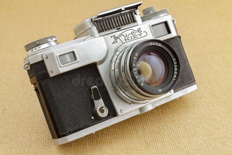 Old model russian camera editorial photography. Image of instrument ...
