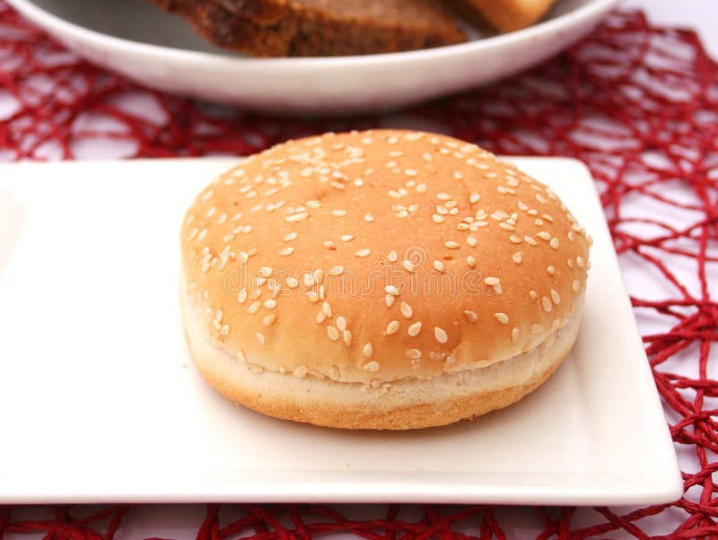 Burger Bread stock photo. Image of buffet, sesame, wheat - 37191750