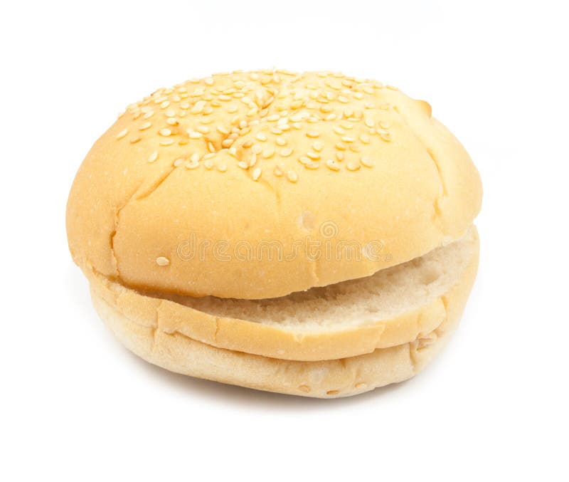 Burger bread isolated stock photo. Image of baked, empty - 90021452