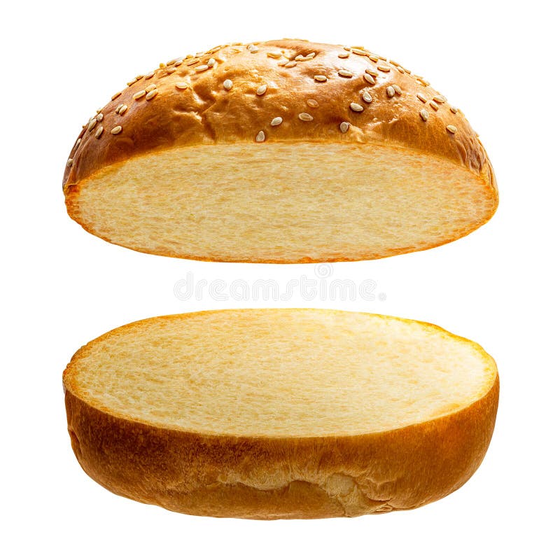 Burger bread isolated stock image. Image of bakery, burger - 119158657