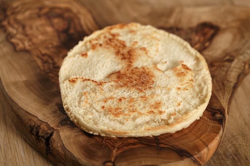 Burger Bun Bottom on White Background Stock Image - Image of junk ...