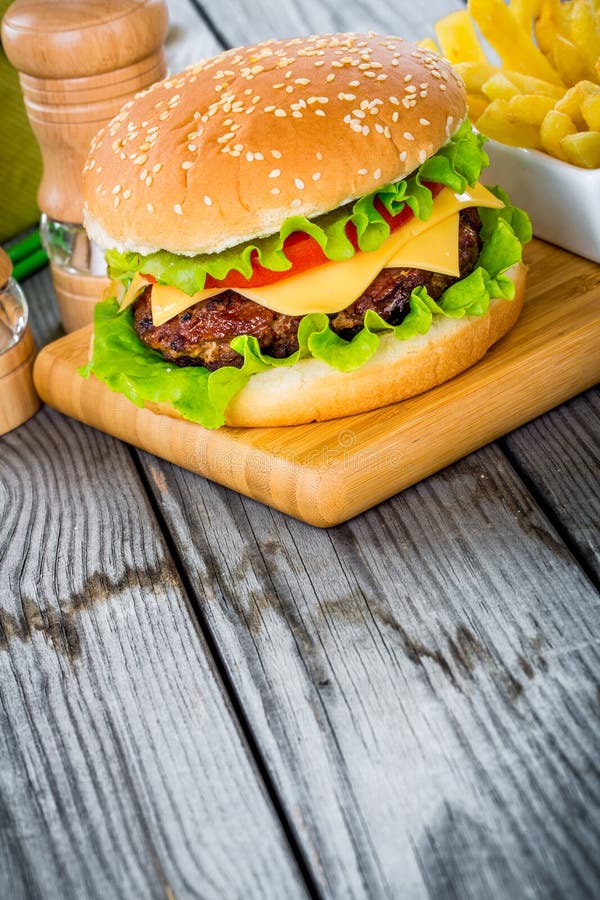 Burger cheeseburger stock image. Image of meal, lunch - 45778363