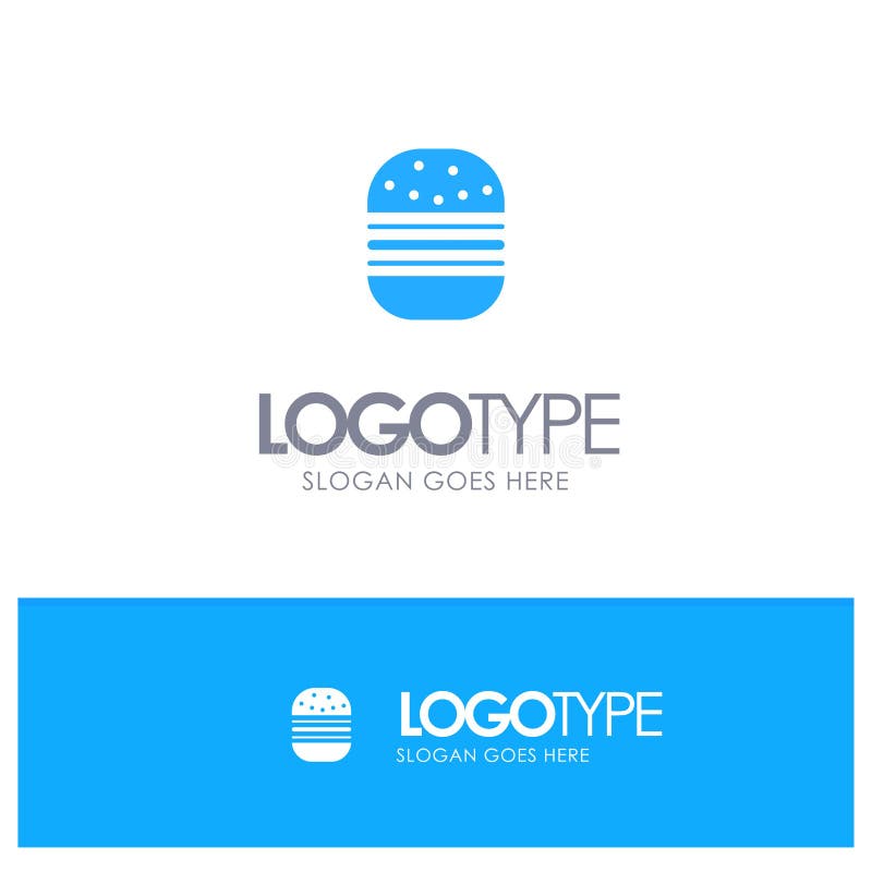 Burger, Fast Food, Fast, Food Blue Logo Vector Stock Vector ...