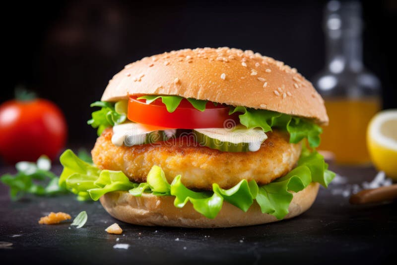 Burger Fast Food Closeup Generate Ai Stock Photos - Free & Royalty-Free ...
