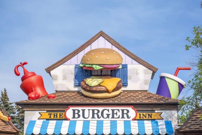 A Burger Fast Food Restaurant Building Editorial Image - Image of ...