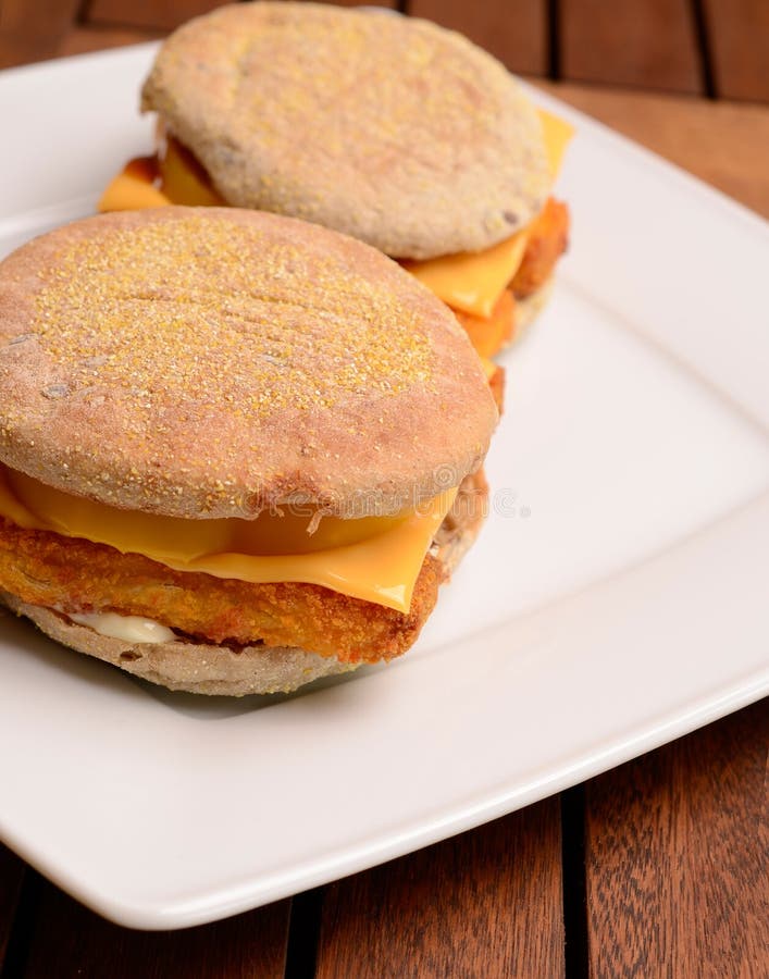 Burger with fish stock photo. Image of nourishment, cheese - 31891572