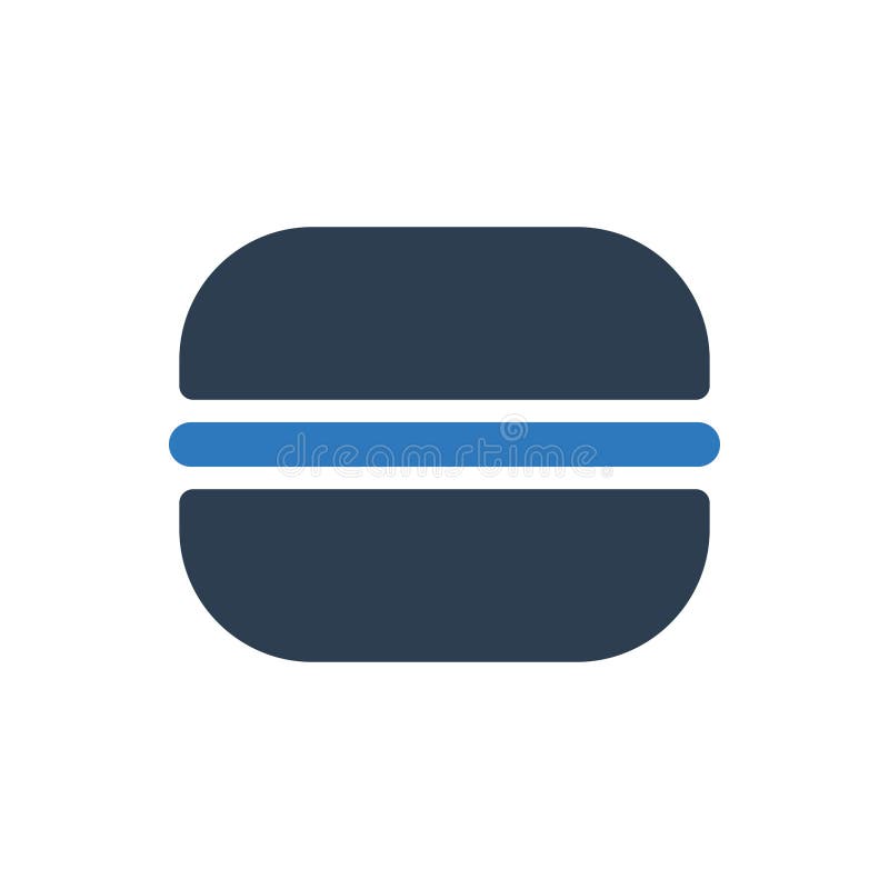 Burger Food Icon - Hamburger Icon Stock Illustration - Illustration of ...