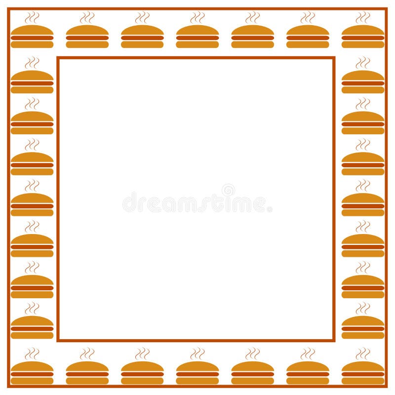 Burger frame stock vector. Illustration of background - 55253068