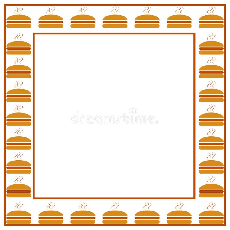 Burger frame stock vector. Illustration of background - 55253068