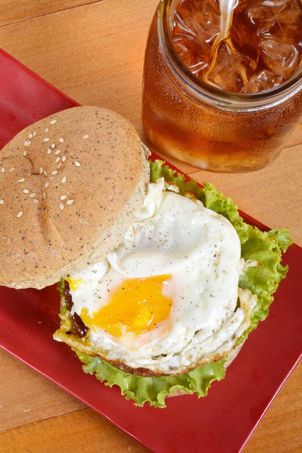 Burger and iced tea stock photo. Image of grilled, meal - 69608046