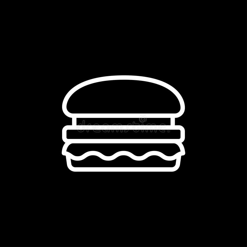 Burger Icon Vector of Fast Food Set for UI and UX, Website or Mobile ...