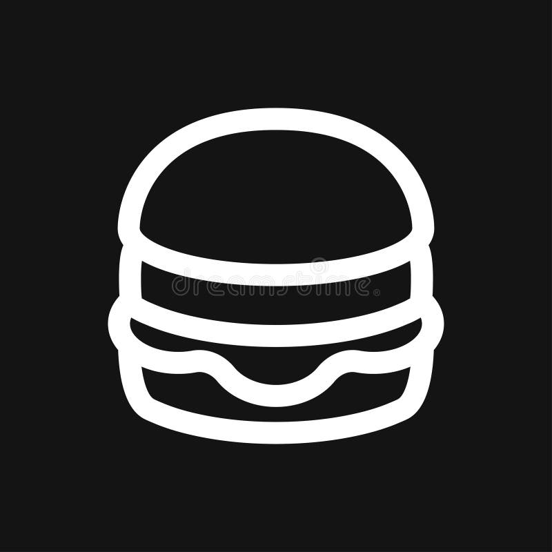 Burger Icon Vector of Fast Food Set for UI and UX, Website or Mobile ...