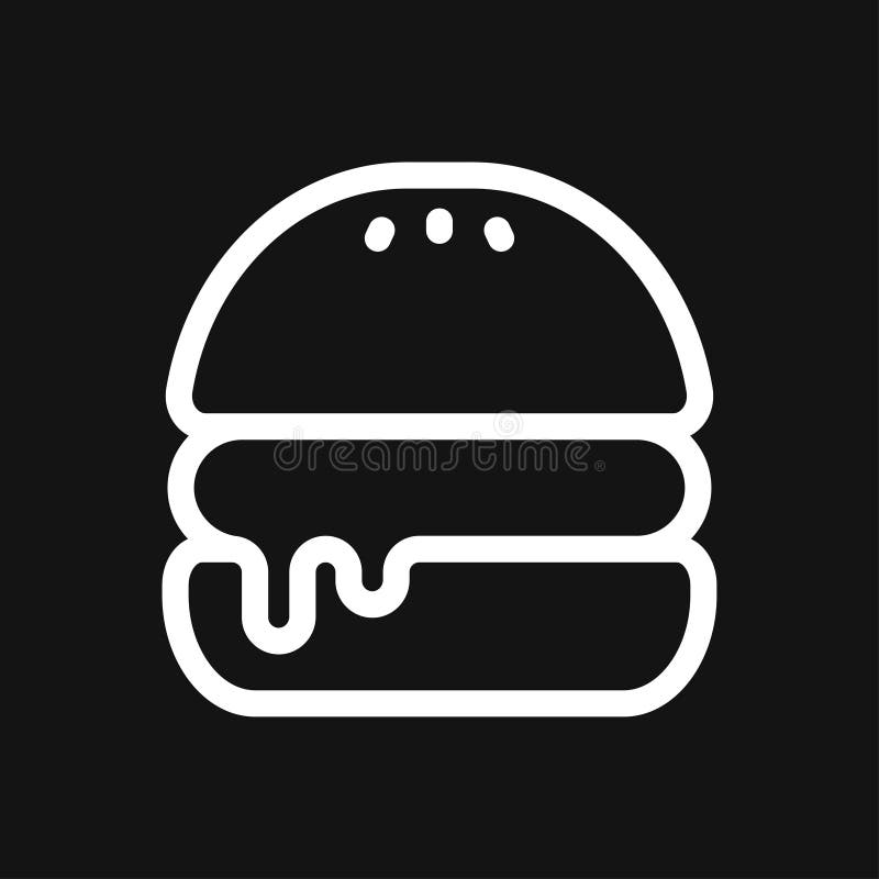 Burger Icon Vector of Fast Food Set for UI and UX, Website or Mobile ...