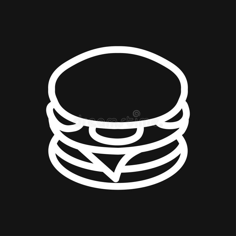 Burger Icon Vector of Fast Food Set for UI and UX, Website or Mobile ...