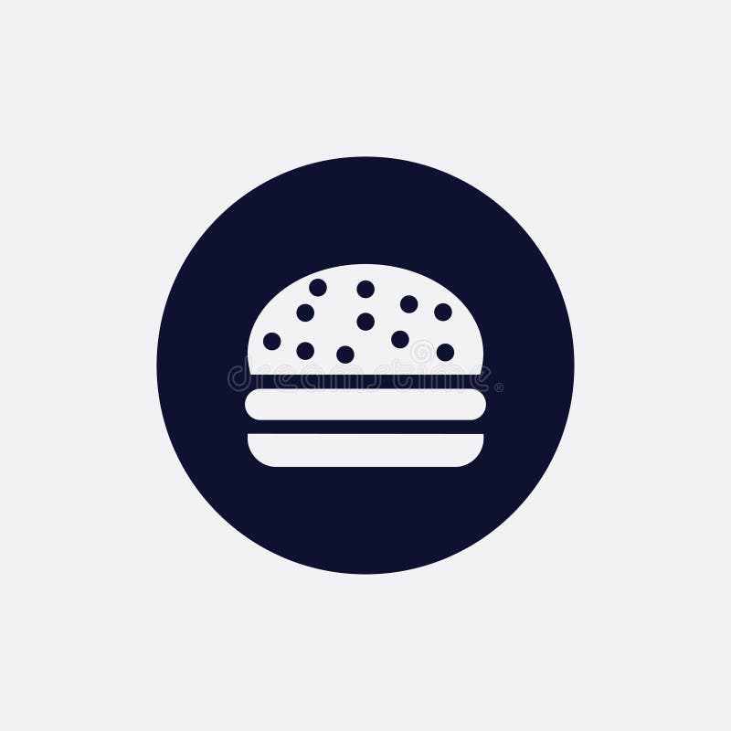 Burger Round Icon Stock Illustrations – 2,184 Burger Round Icon Stock ...