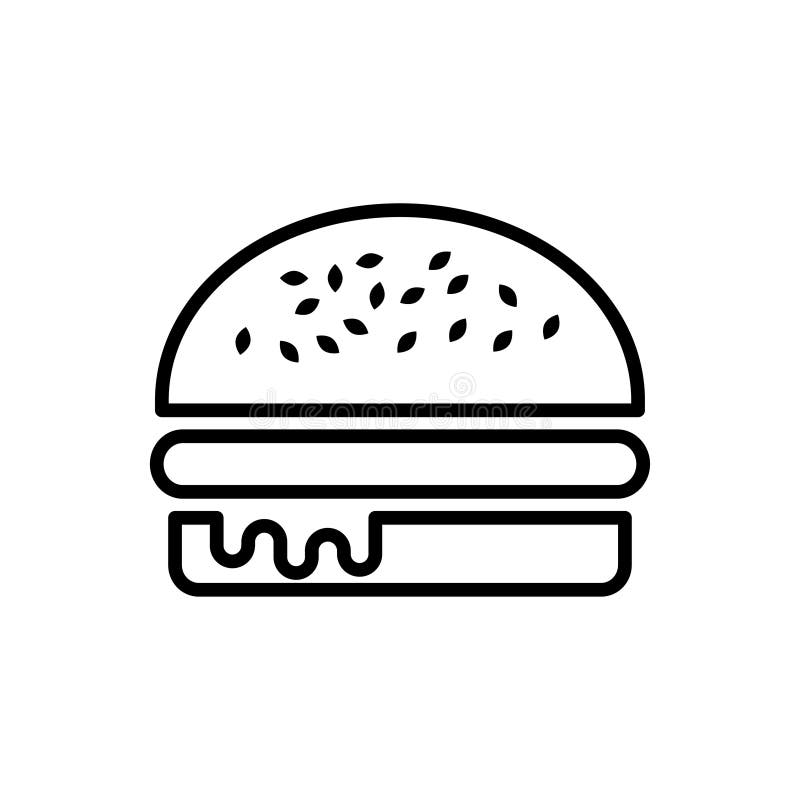 Burger Icon Vector Illustration Template Design Trendy Stock Vector ...