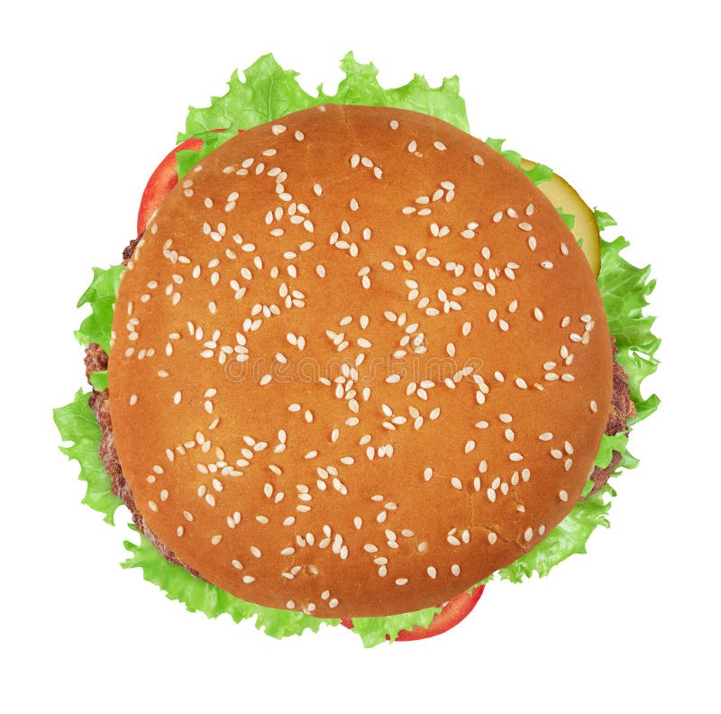 6,347 Burger Top View White Background Photos - Free & Royalty-Free ...