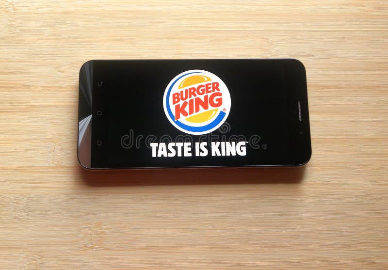 Burger King App on Mobile Phone Editorial Image - Image of cell ...