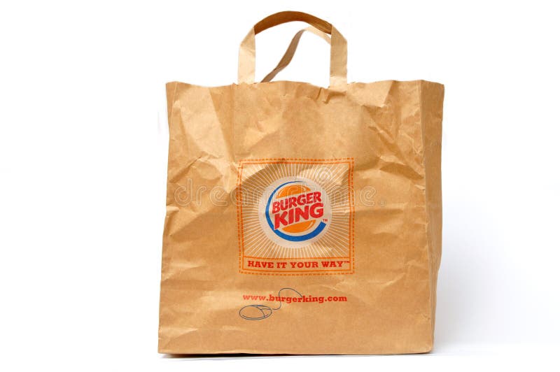 Burger King packaging editorial photography. Image of commercial - 21348642