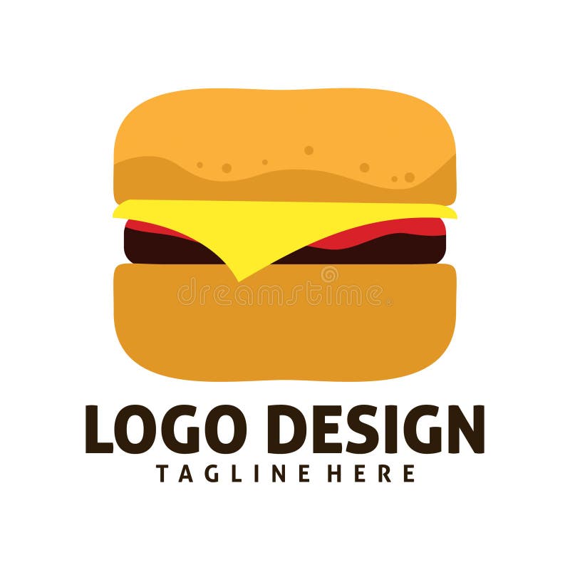 Burger Ingredients Set on White Background Stock Vector - Illustration ...