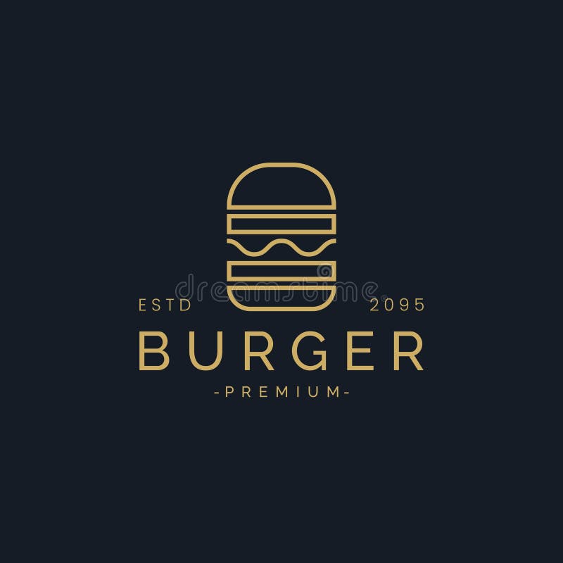 Burger Logo for, Fast Food Restaurant Logo Design Inspiration Stock ...