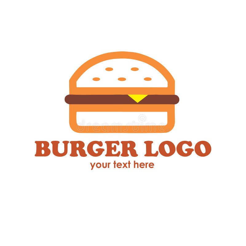 Burger Logo Text stock vector. Illustration of drive - 91147873