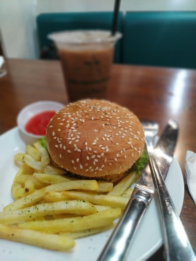 Burger for lunch stock image. Image of sunday, lunch - 261715627