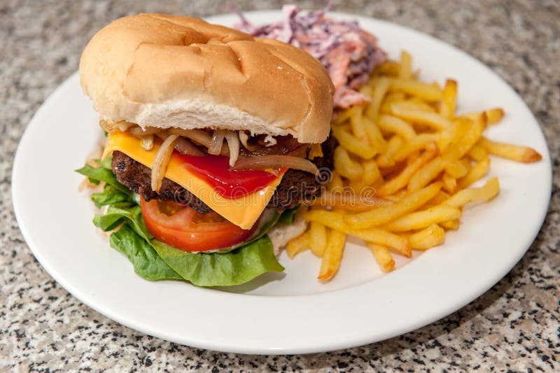Burger meal stock photo. Image of barbecue, dine, cooked - 63919014