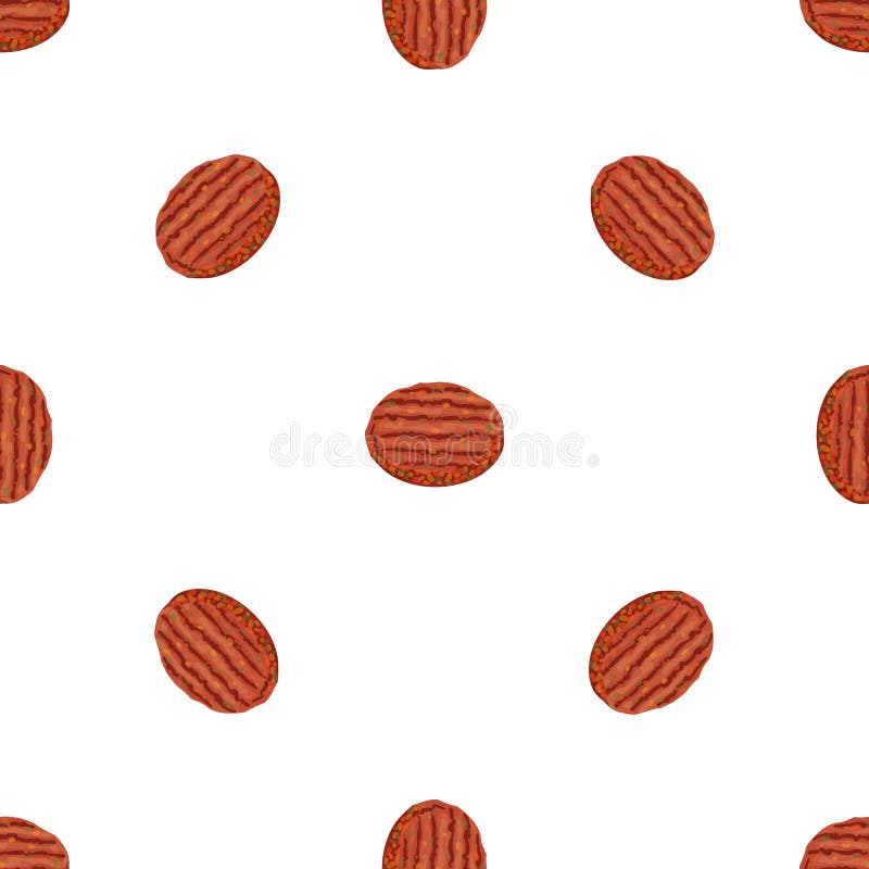 Burger Meat Pattern Seamless Stock Illustration - Illustration of ...