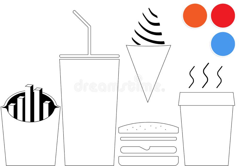 Burger menu icons stock vector. Illustration of small - 12790565