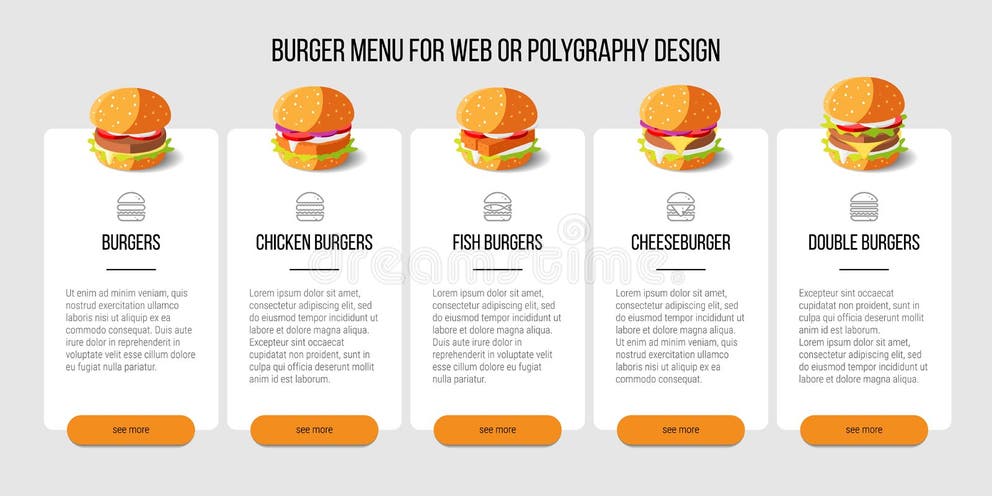 Burger Section Stock Illustrations – 77 Burger Section Stock ...