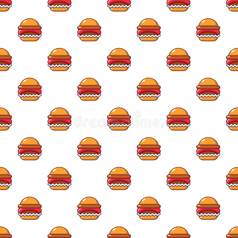 Burger pattern seamless stock vector. Illustration of delicious - 97642508