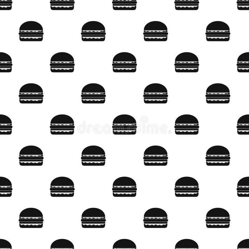 Burger Pattern Seamless Vector Stock Vector - Illustration of sandwich ...