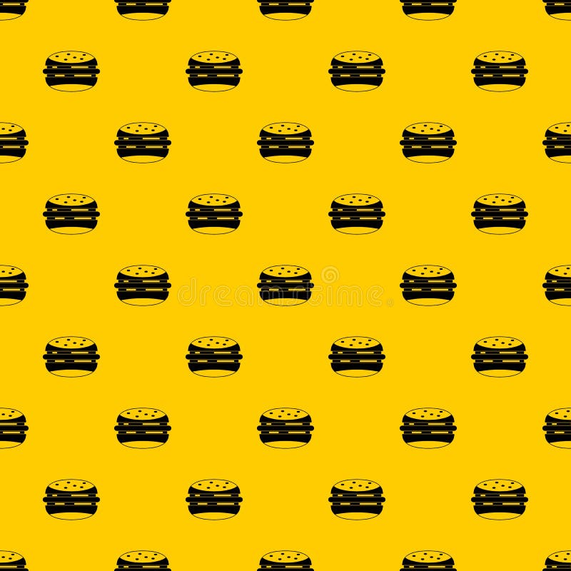 Burger pattern vector stock vector. Illustration of repeat - 143879587