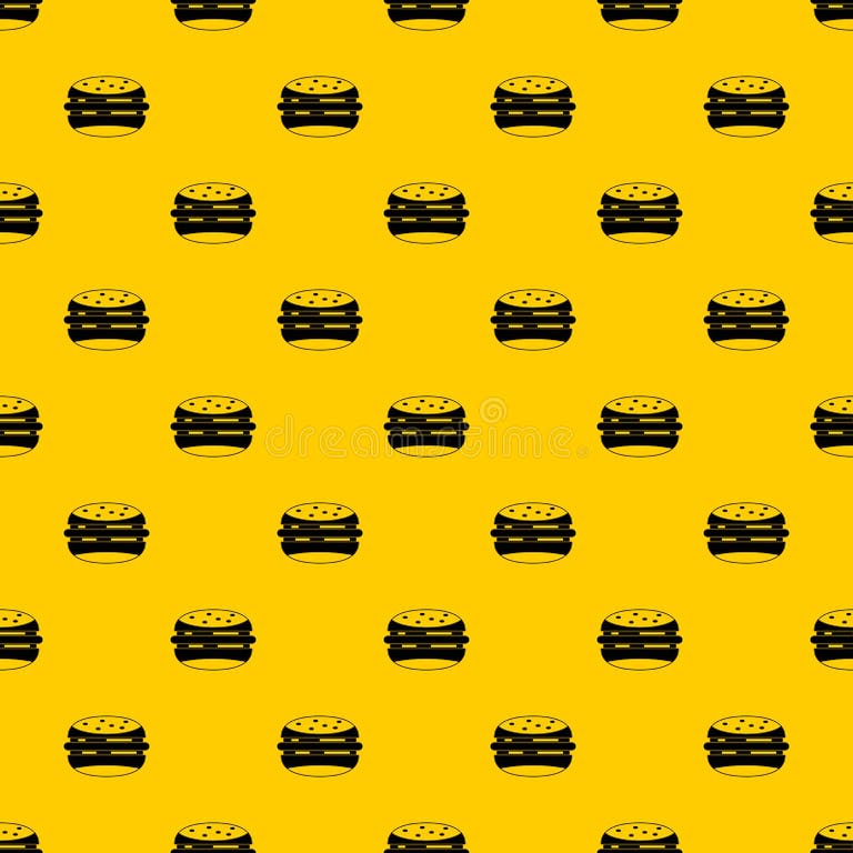 Burger pattern vector stock vector. Illustration of repeat - 143879587